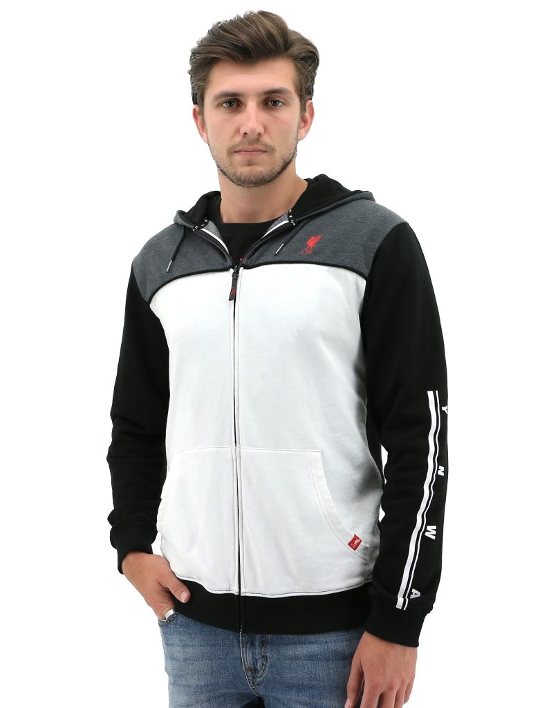Liverpool FC Tri Colour Zip Hoodie